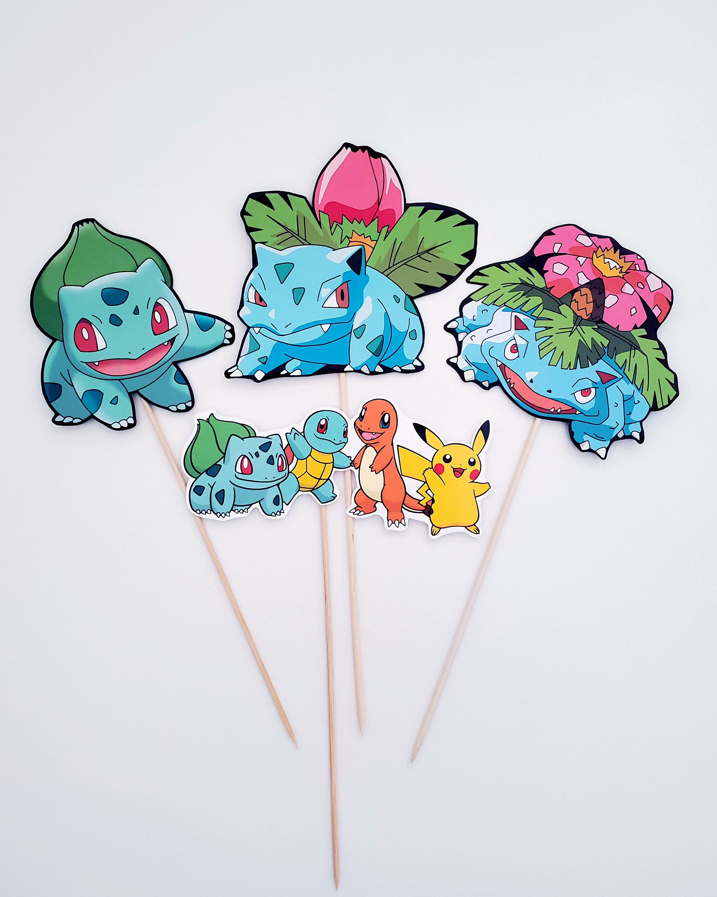 Bulbasaur Topper Pokemon topper Bulbasaur Pokemon cake | Etsy