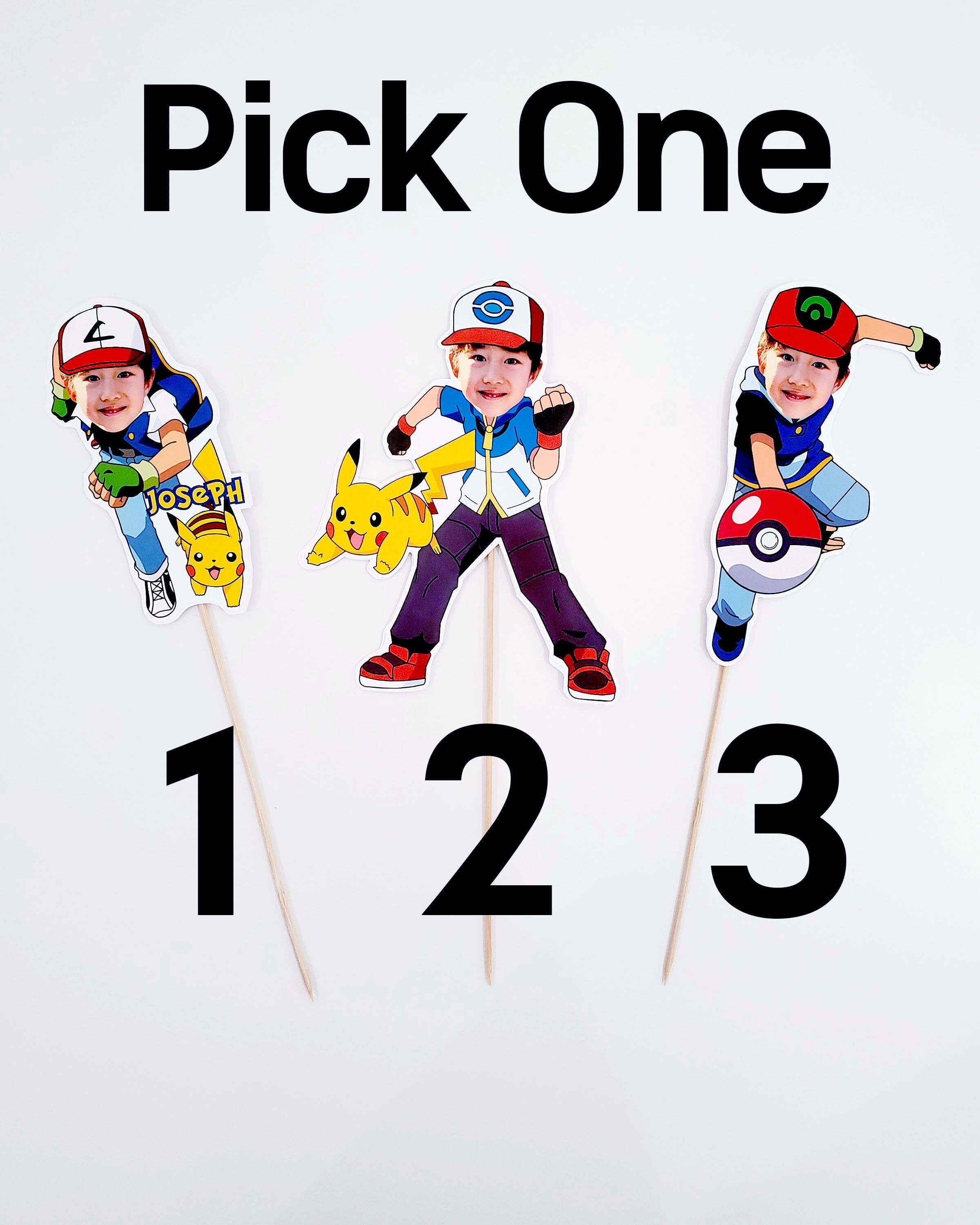 Pokemon Topper Pokemon Cake Topper Birthday Topper - Etsy