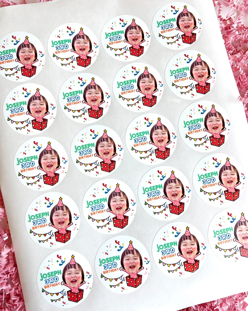 Customized Sticker Birthday Stickers Goody Bag Stickers - Etsy