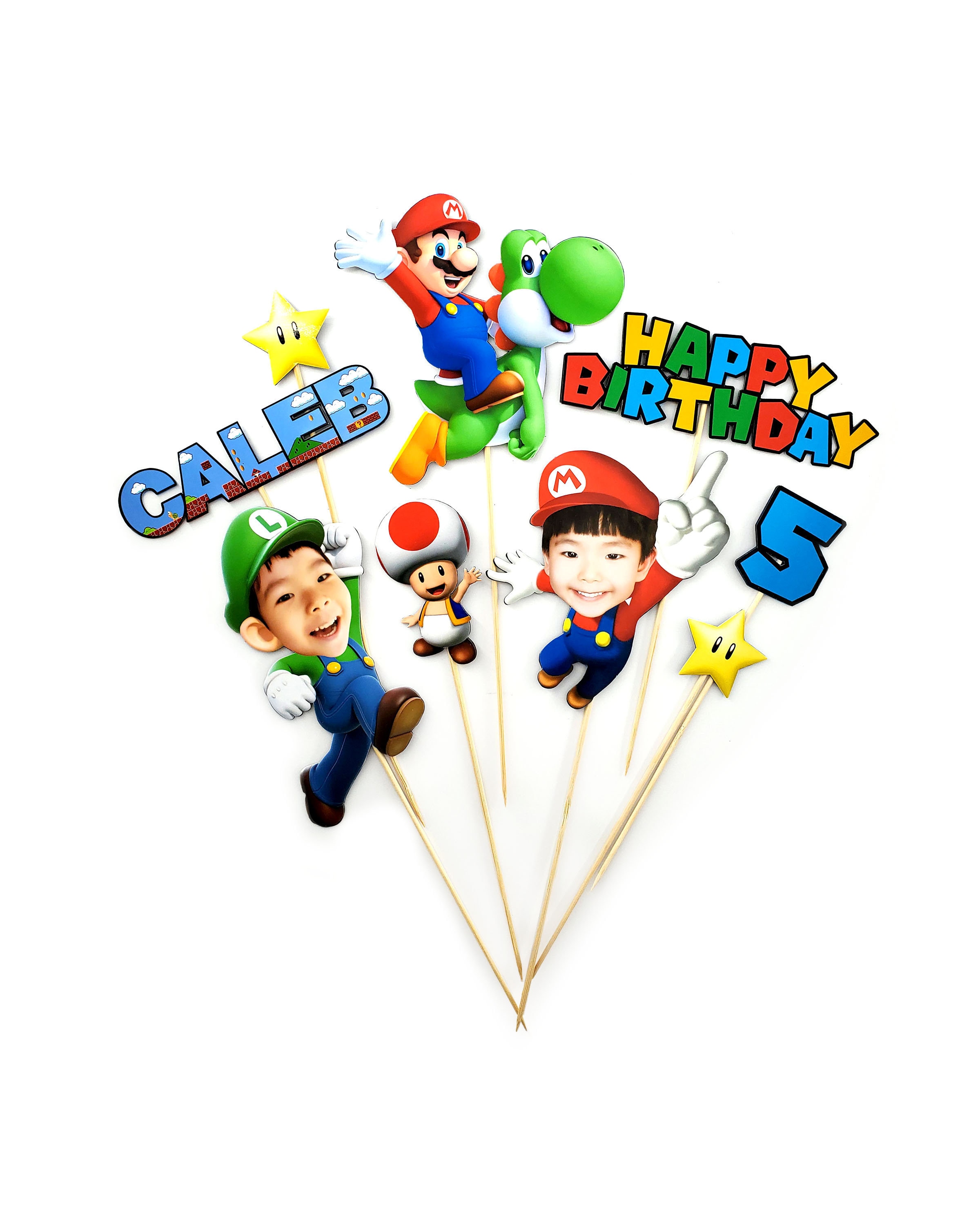 Super Mario Cake Topper Mario Brothers Cake Topper - Etsy