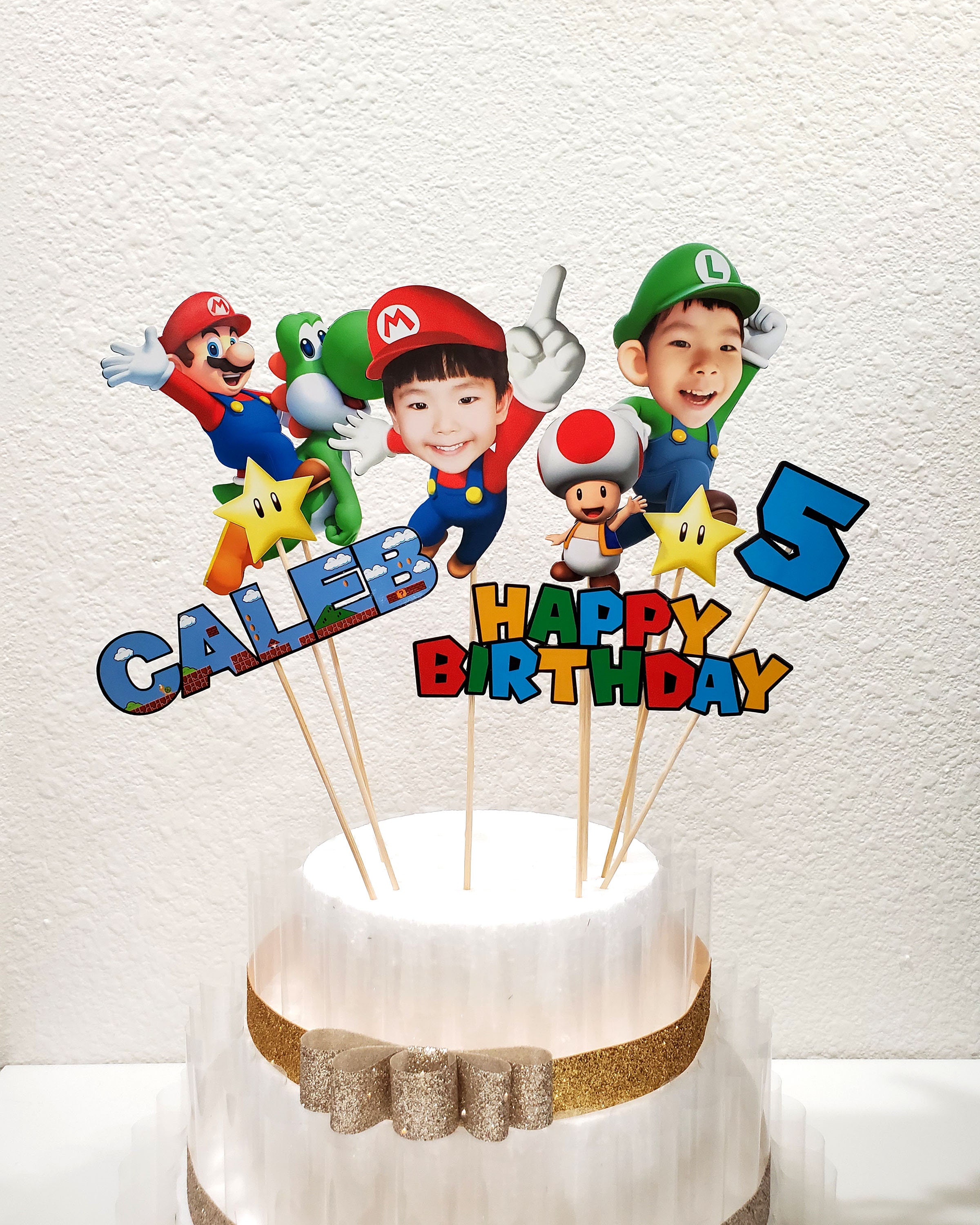 Super Mario Cake Topper Mario Brothers Cake Topper - Etsy