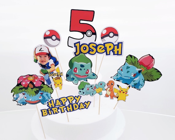 Bulbasaur Topper Pokemon topper Bulbasaur Pokemon cake | Etsy
