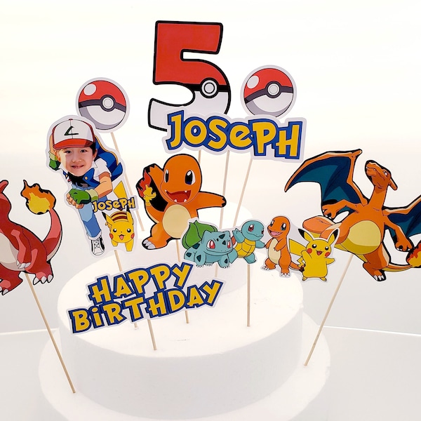 Pokemons Cake Topper - Etsy