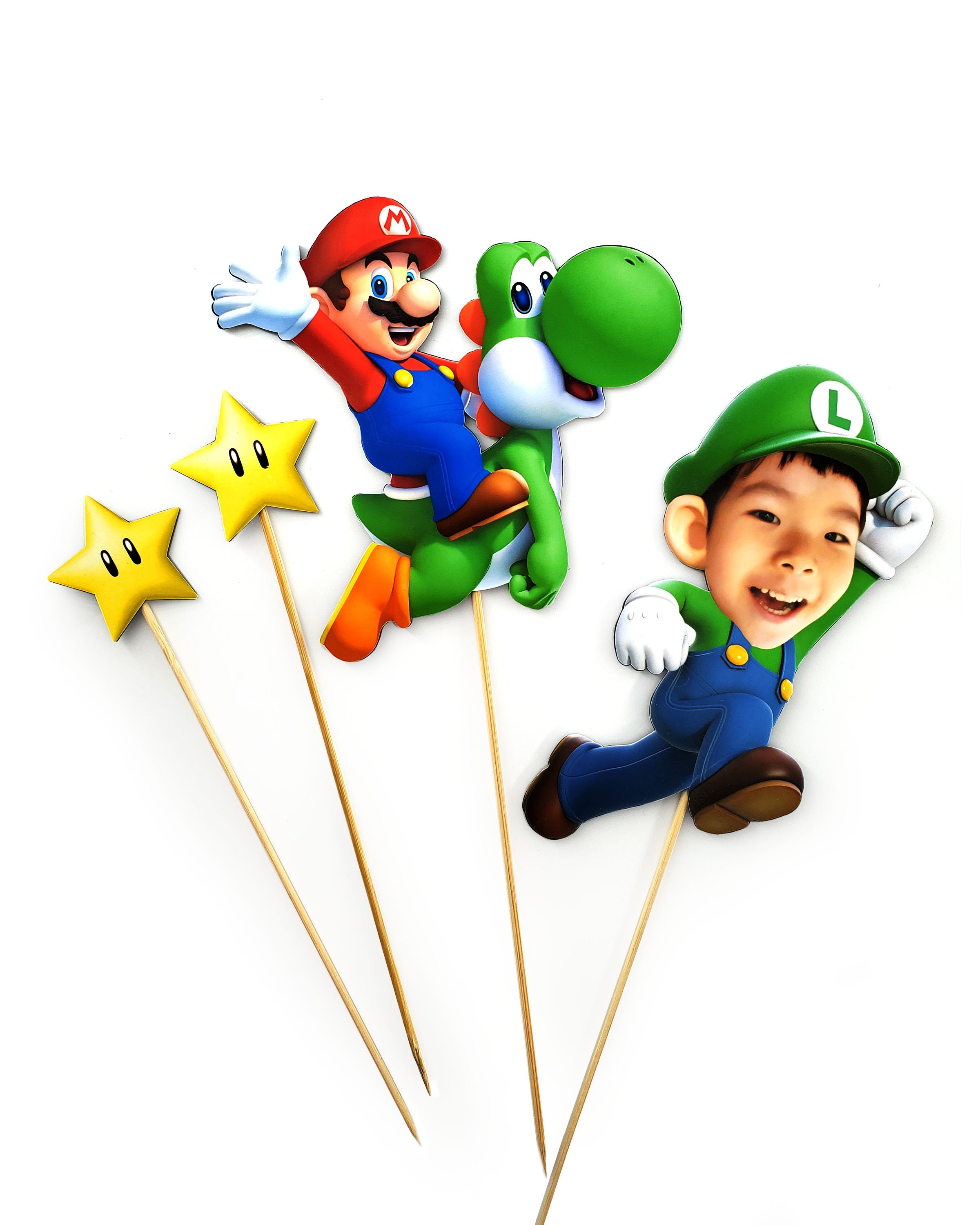 Super Mario Cake Topper Mario Brothers Cake Topper - Etsy