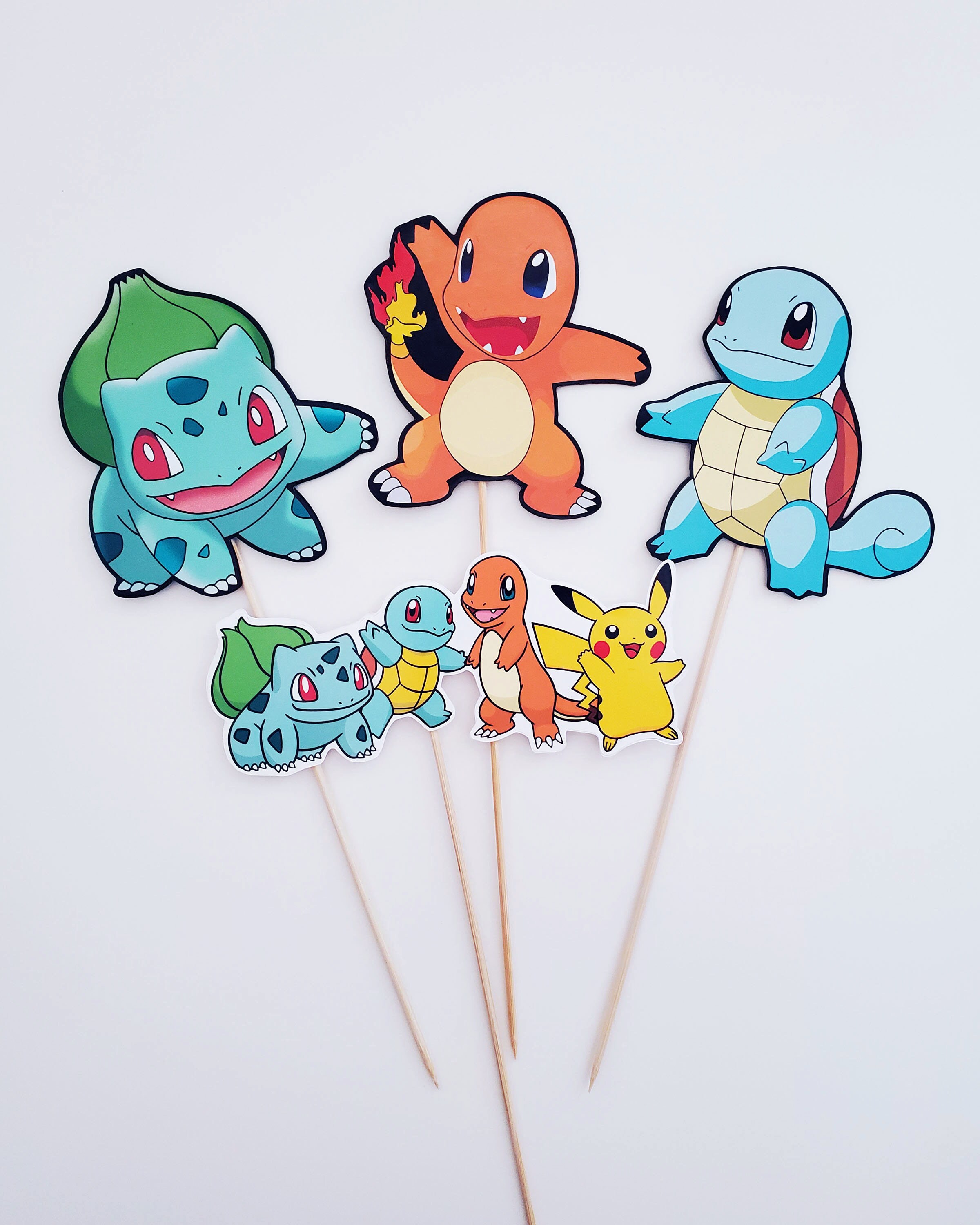 Pokemon Topper Pokemon Cake Topper Birthday Topper - Etsy