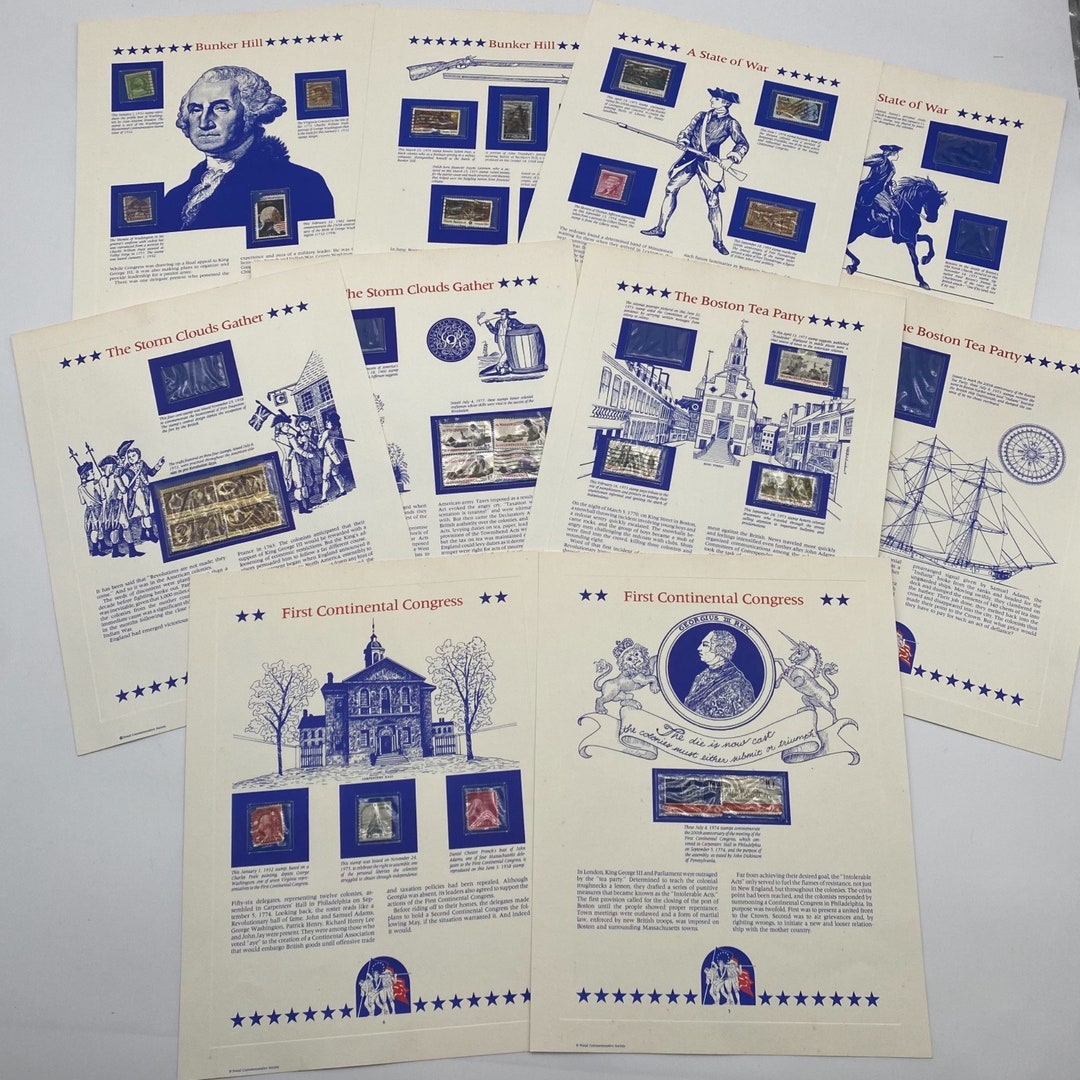 Vintage USPS American Commemorative Stamp Collection Panels - Etsy