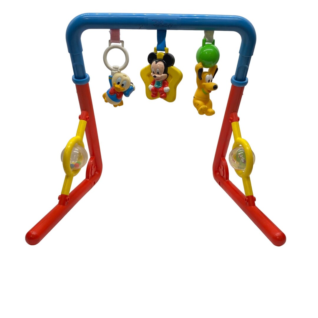 Mattel 90's Disney Baby Mickey Mouse Multicolor Baby Toy Play Gym ...