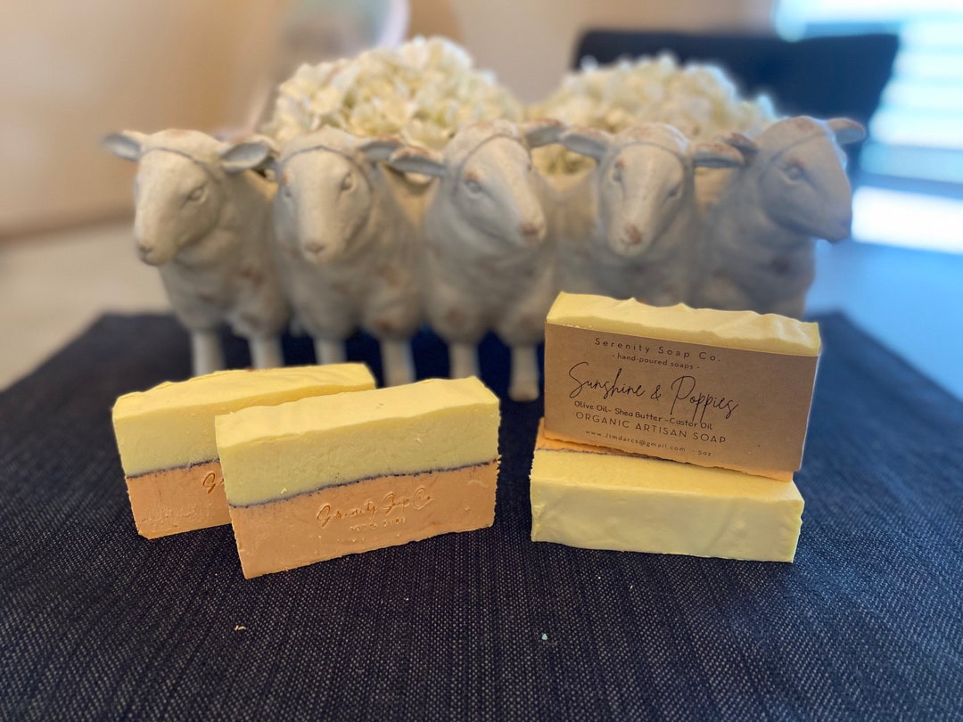 Handmade Soap Sunshine & Poppies Organic All Natural Serenity Soap ...