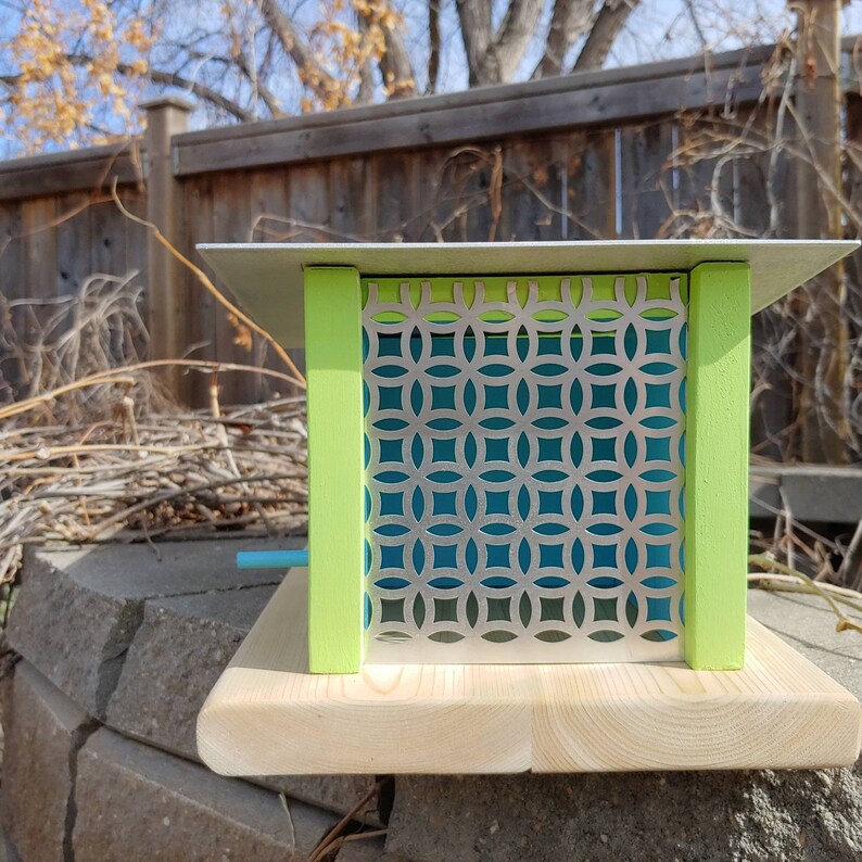 Mid Century Modern Bird House. Beautiful for Indoors or - Etsy