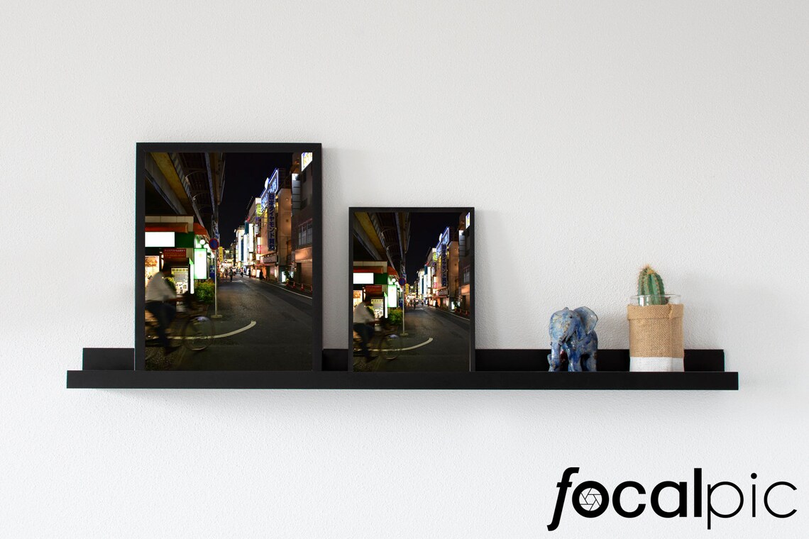 Tokyo Japan at Night, Street Print, Wall Art, Photography, Digital ...