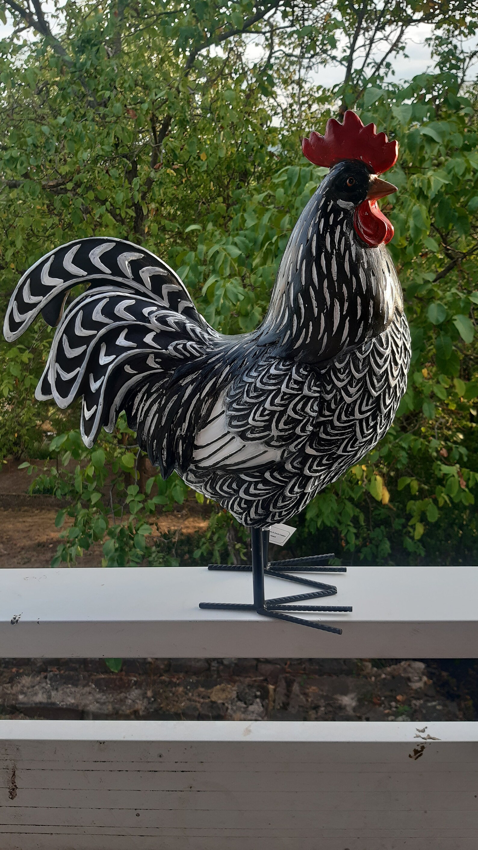 Chicken Rooster Chicken Realistic Figurine Made in France Hand-painted ...
