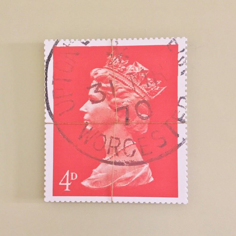 3D Postage Stamp Wall Art Great Britain 4D | Etsy