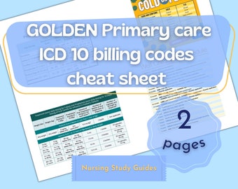 Primary Care Cheat Sheet - Etsy