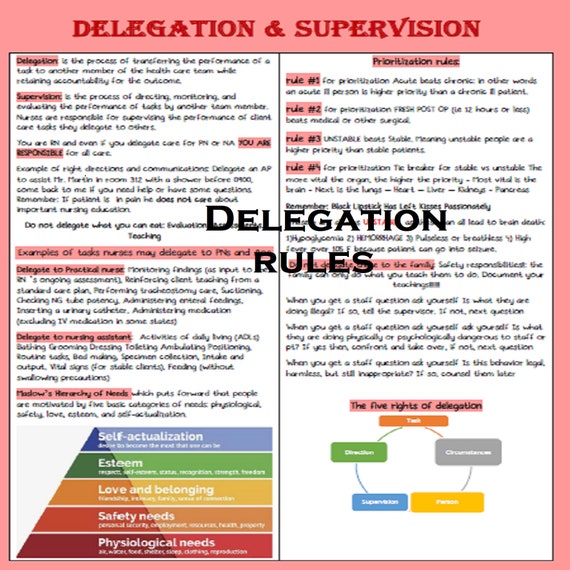 Nursing Delegation 5 Rights