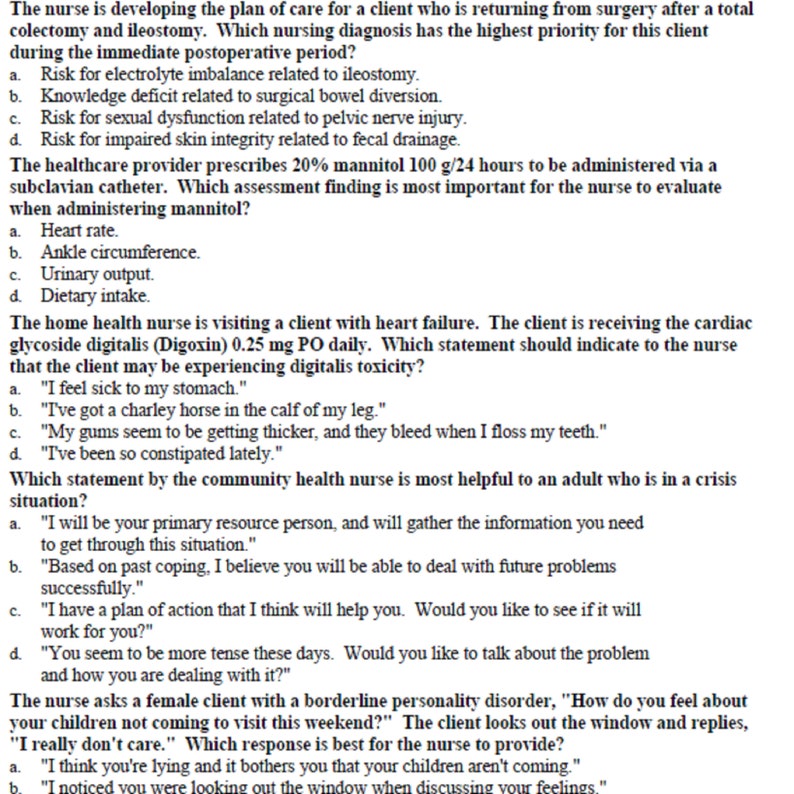 2019 HESI RN V2 Exit Exam V2 160 Practice Questions Version Etsy