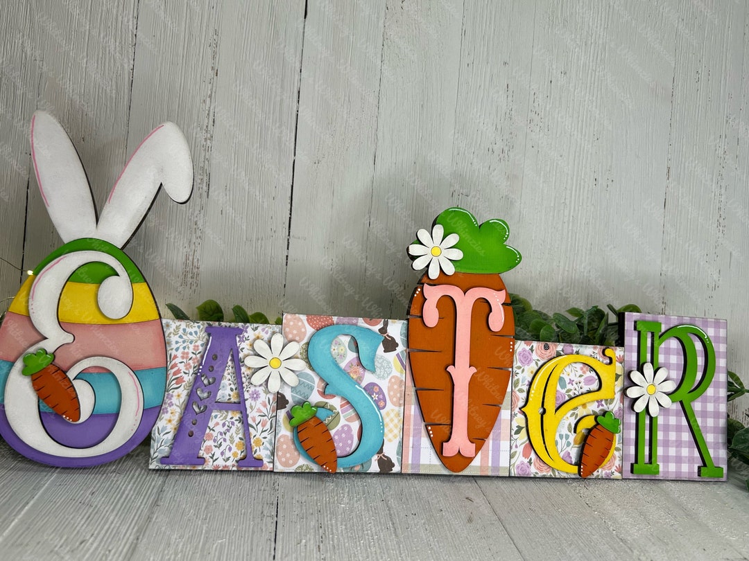 Easter Word Sign Shelf Sitter - Etsy