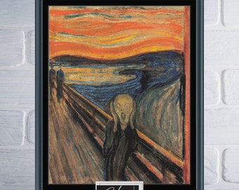The Scream Cross Stitch Pattern Pdf Format - Etsy