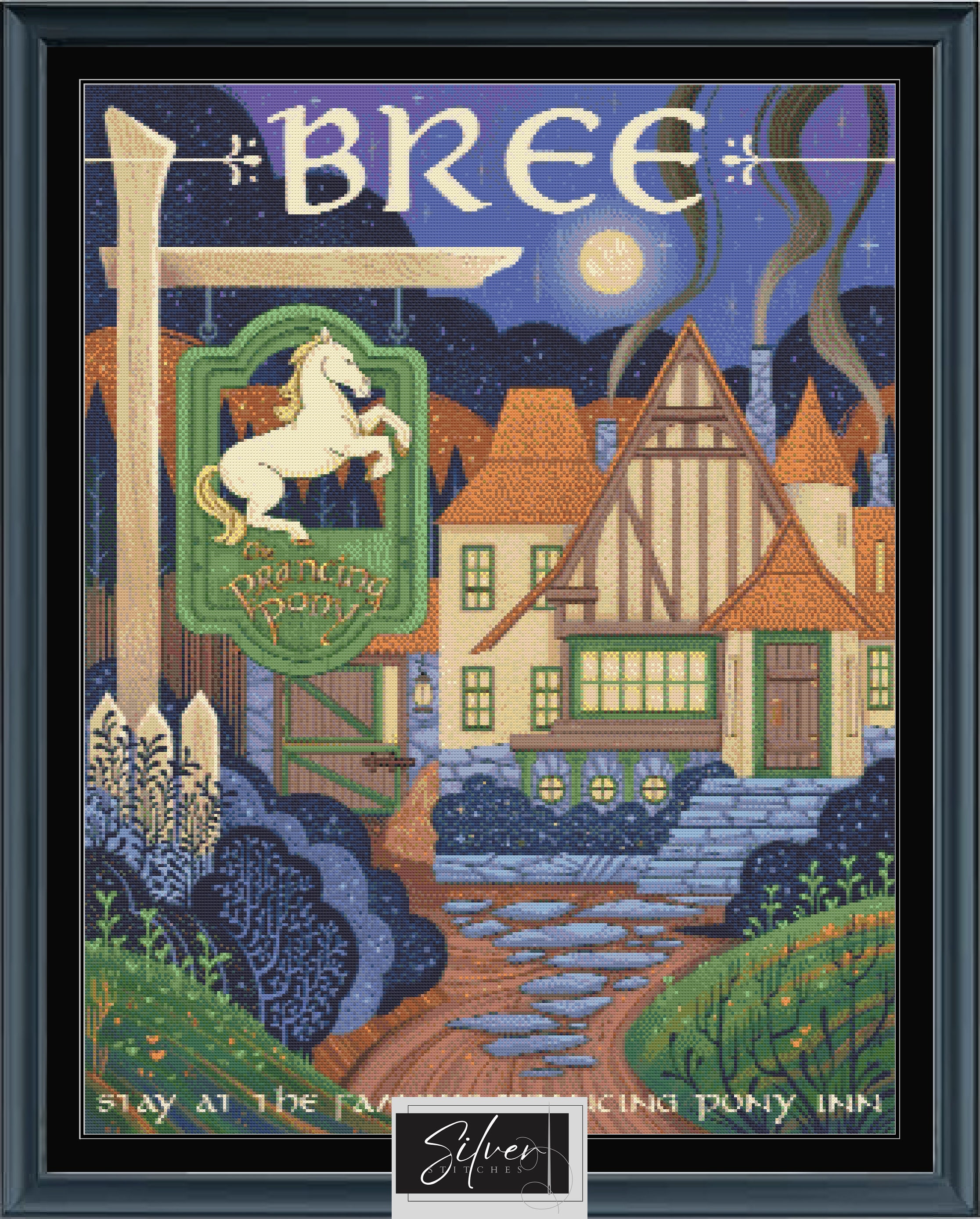 Bree Poster LOTR Counted Cross Stitch Pattern Digital Download PDF ...