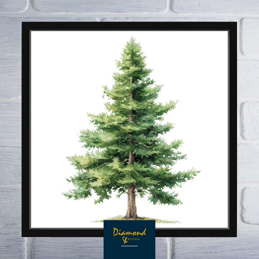 Fir Tree Counted Cross Stitch Pattern | Digital Download PDF Chart - Etsy