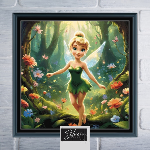 Tinkerbell Cross Stitch Pattern - Etsy