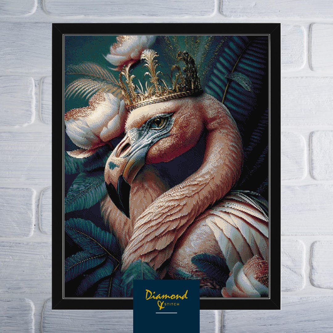 Flamingo Cross Stitch Chart | Tropical Summer Vibes Pattern | Instant ...