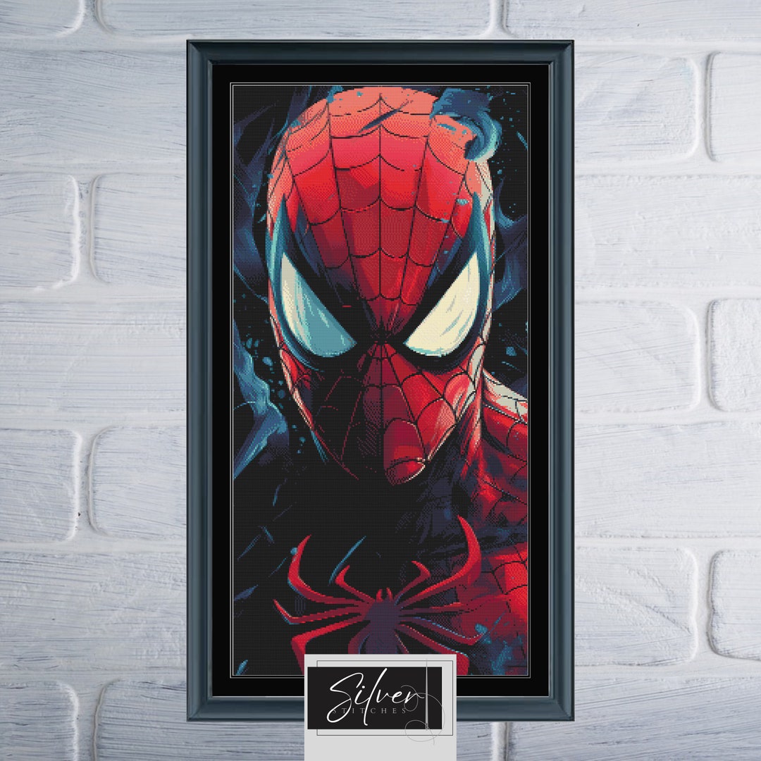 Spiderman Counted Cross Stitch Pattern | Digital Download PDF Chart - Etsy