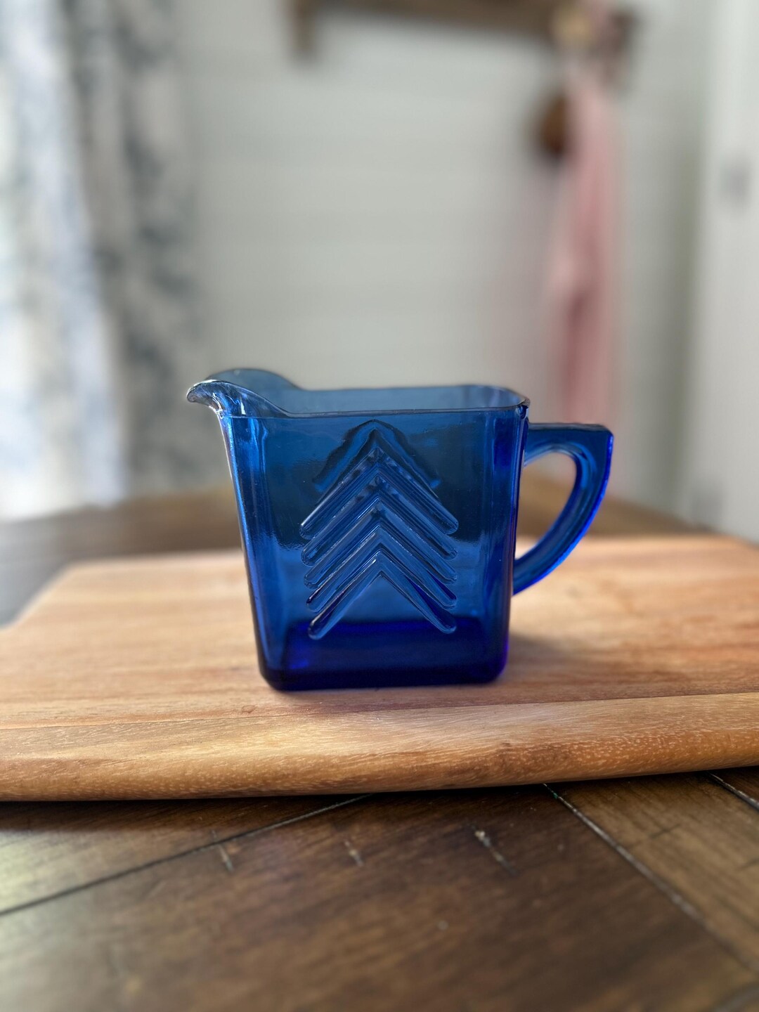 Cobalt Blue Depression Creamer Pitcher - Etsy