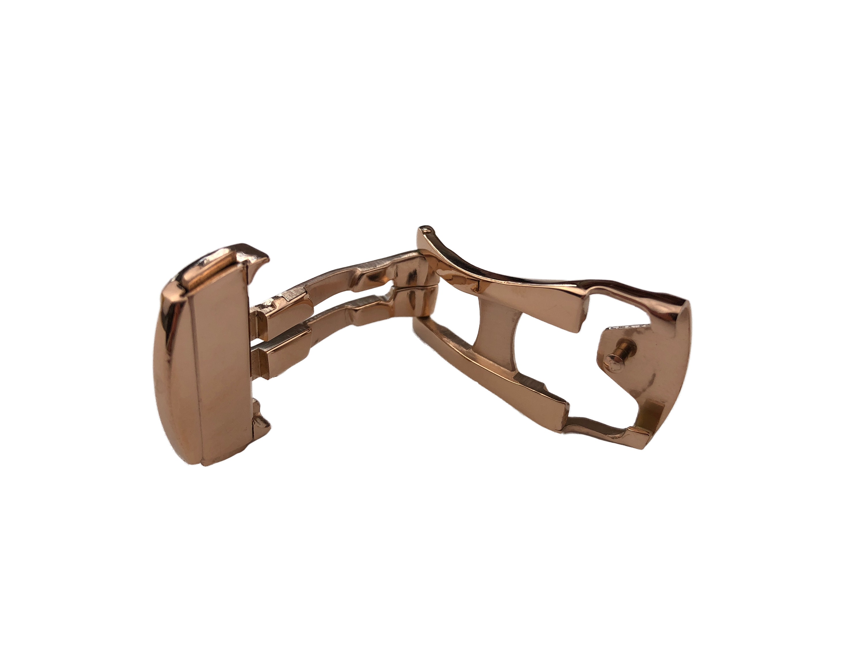 New Rose Gold Stainless Steel Deployment Clasp Buckle Fit Most Watch ...