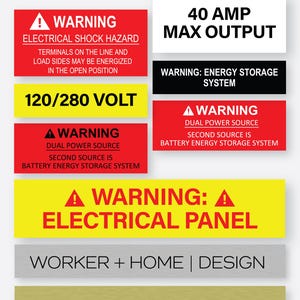 Electrical Panel Engraved Labels - Etsy