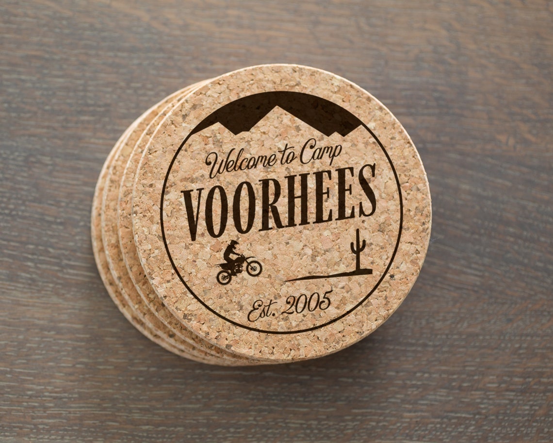 Personalized Camping Coasters Custom Coaster Set of 4 | Etsy