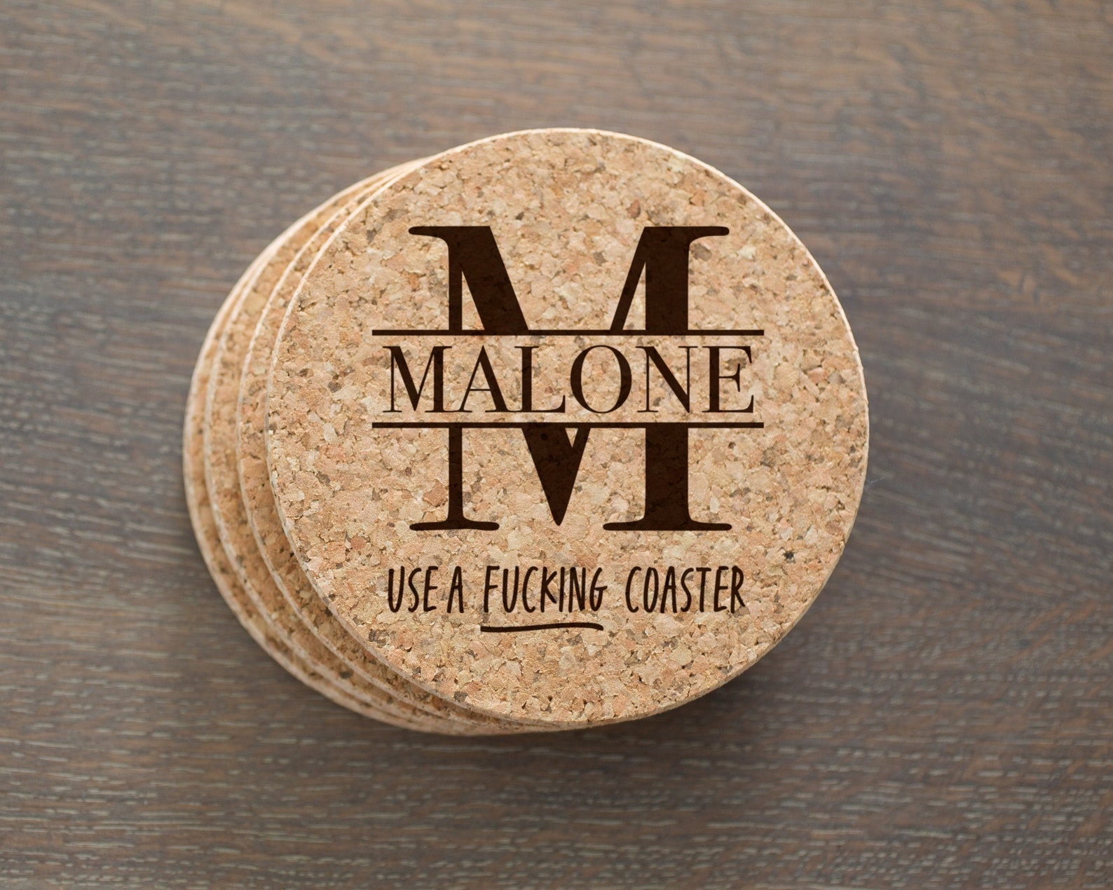 Funny Coasters Set of 4 Custom Engraved Bar Coaster Dual - Etsy UK