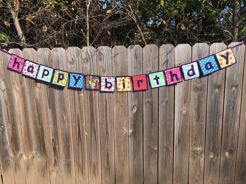 Happy Birthday Banner-reusable - Etsy