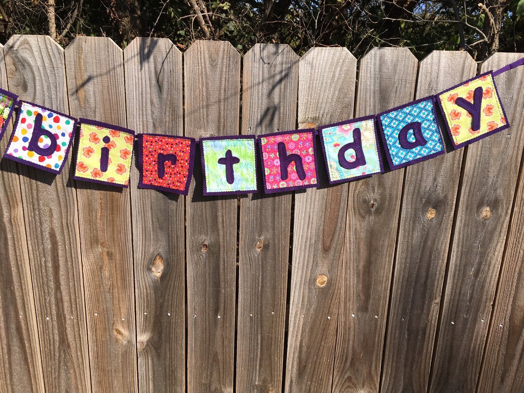 Happy Birthday Banner-reusable - Etsy