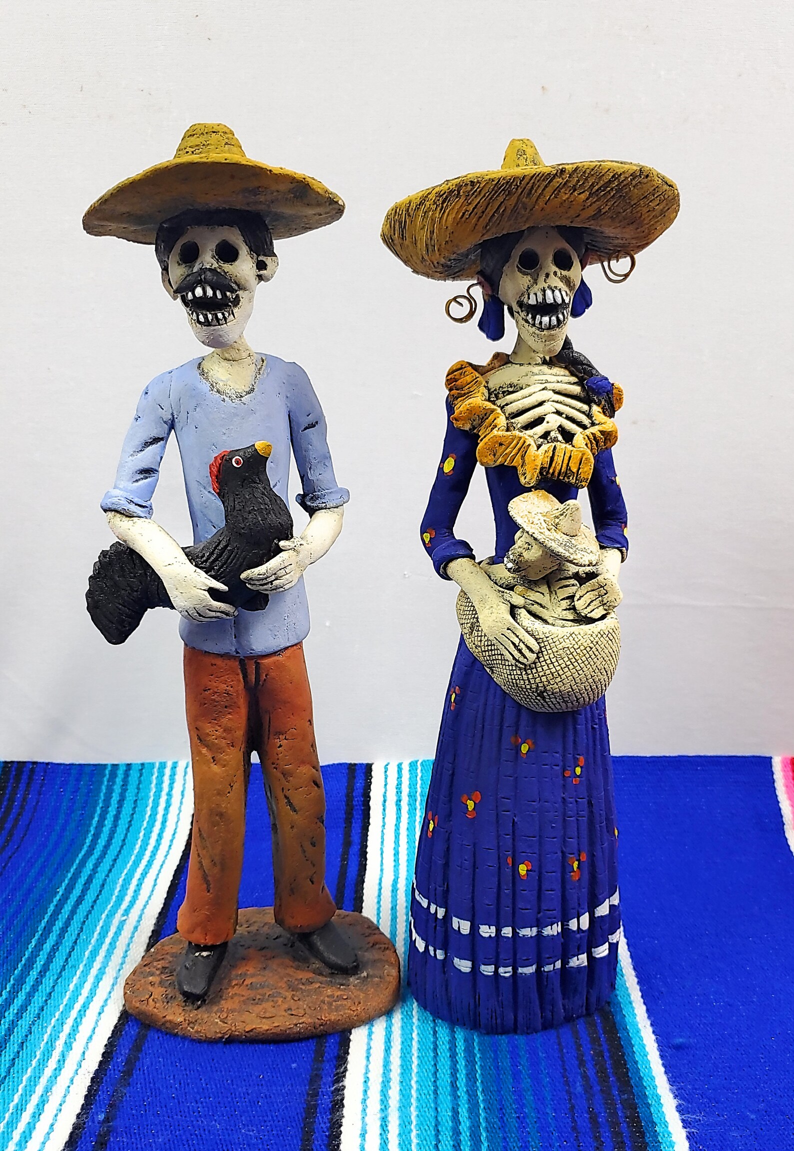Catrina and Catrin Set of 2 Hand made and Painted out of | Etsy