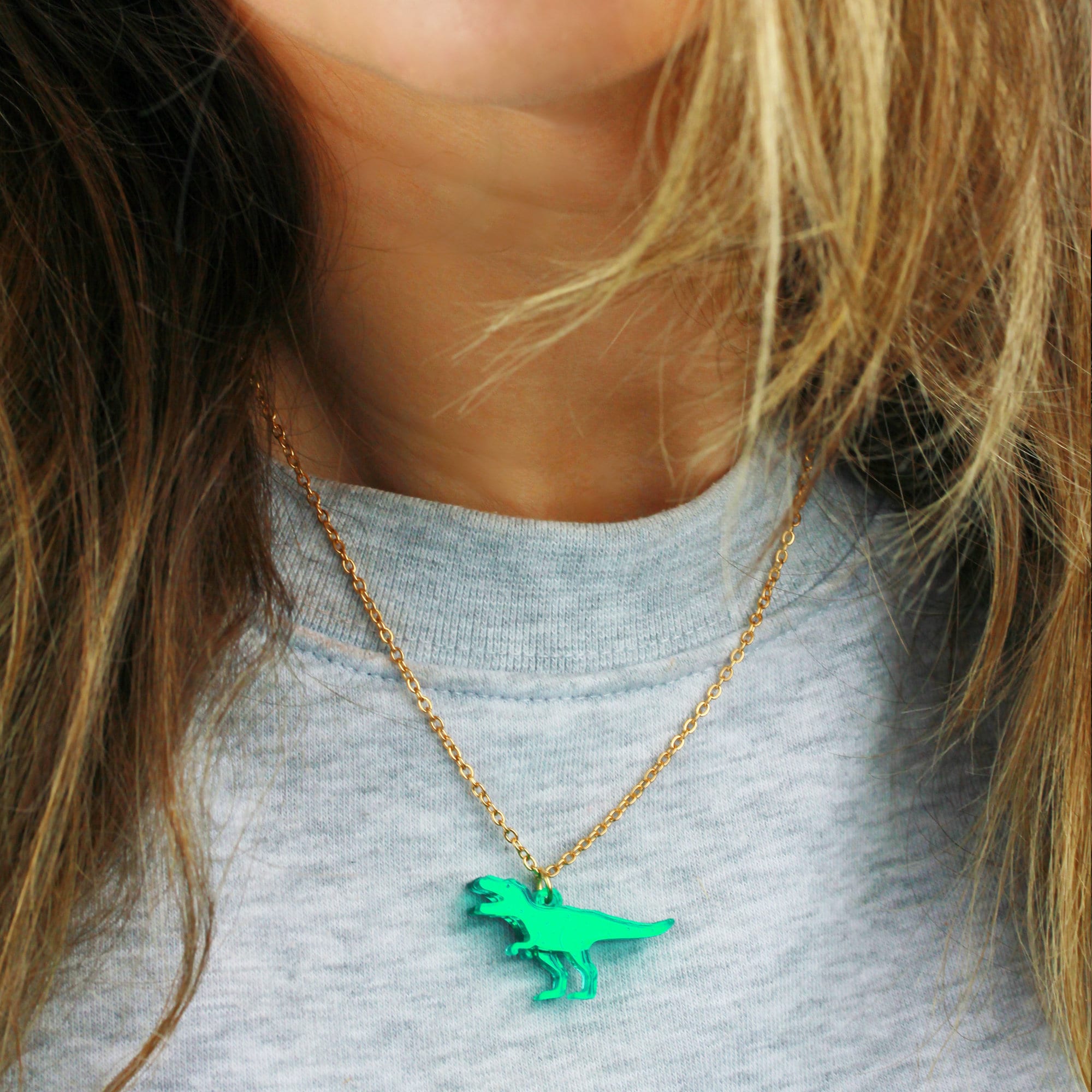 T Rex Necklace | T Rex Gift | Dinosaur Necklace | Dinosaur Charm | Dino ...