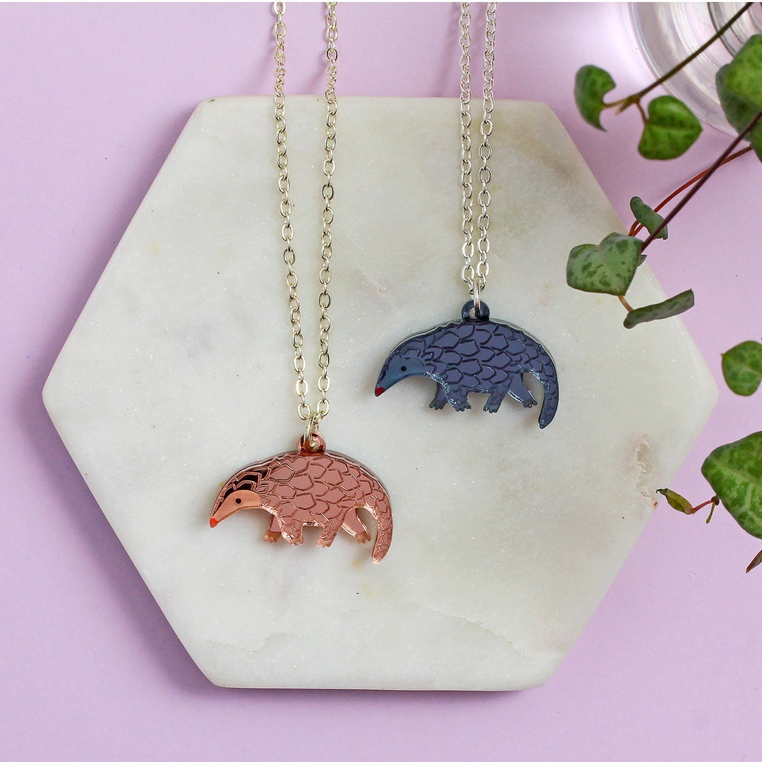 Pangolin Necklace | Pangolin Charm Necklace | Pangolin Jewellery ...