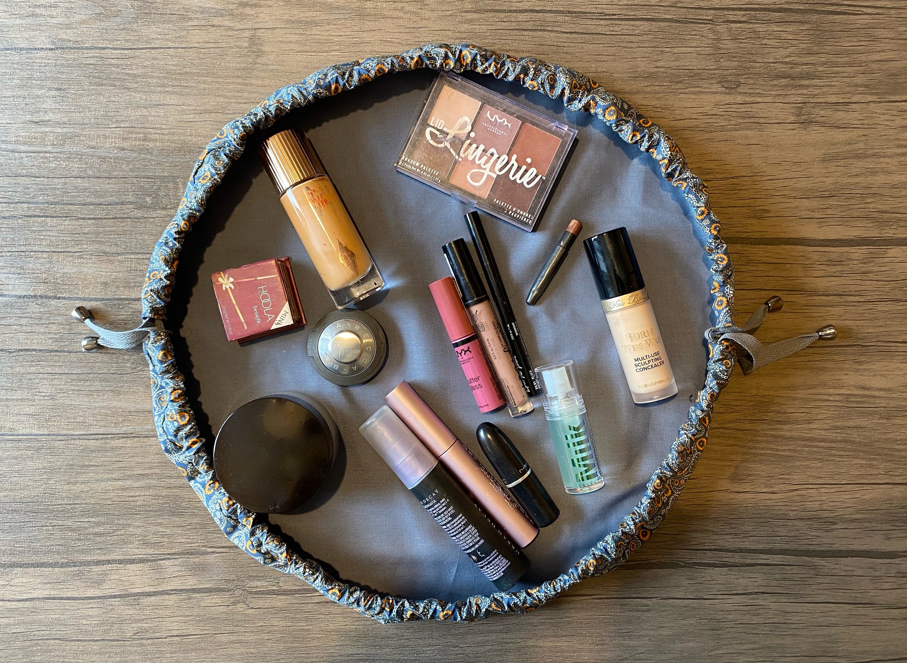 Flat Bottom Makeup Bag Drawstring Bag Toiletry Bag - Etsy Denmark