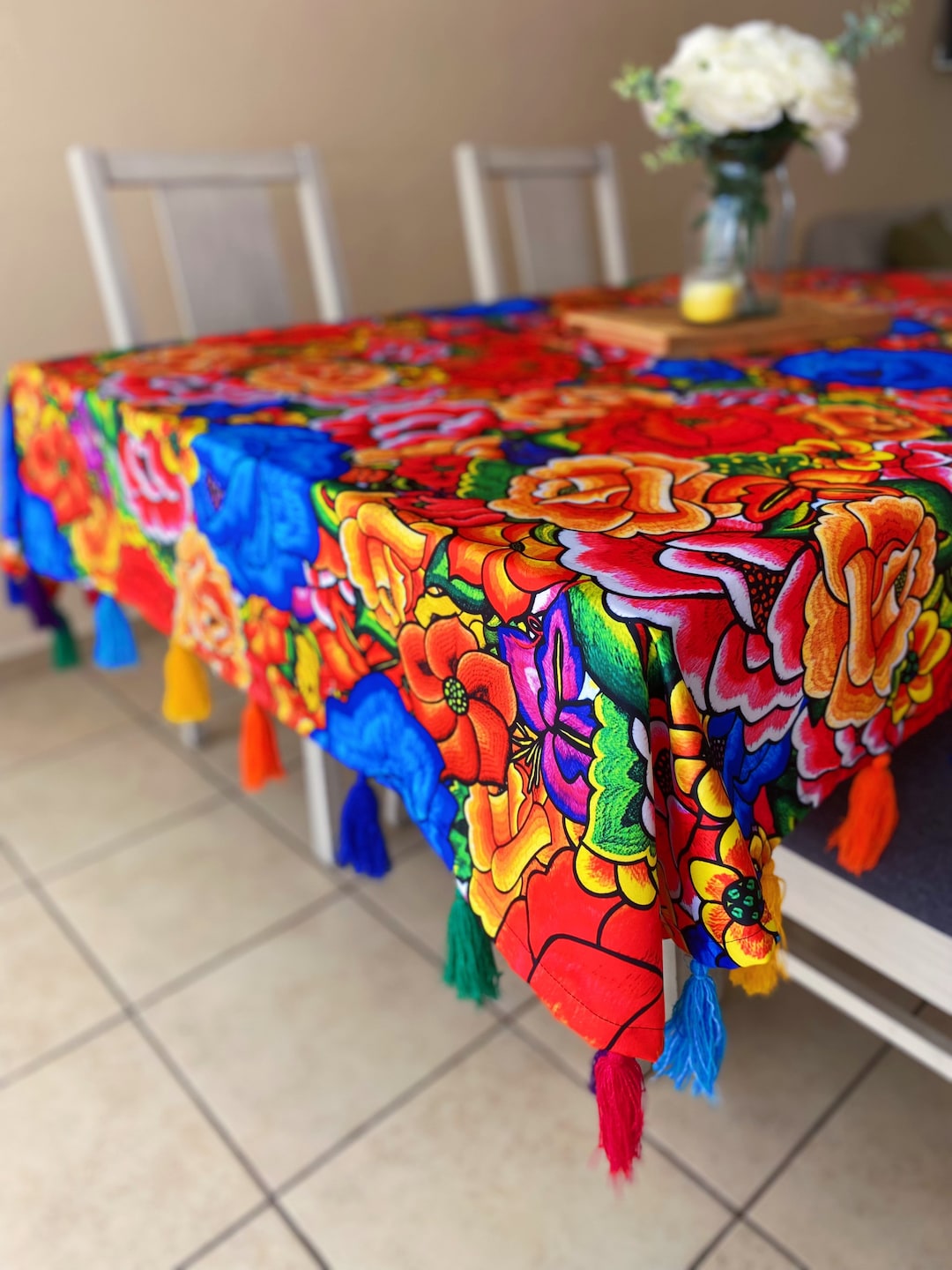 Tablecloth With Mexican Oaxaca Design, Tablecloth for Mexican Party ...