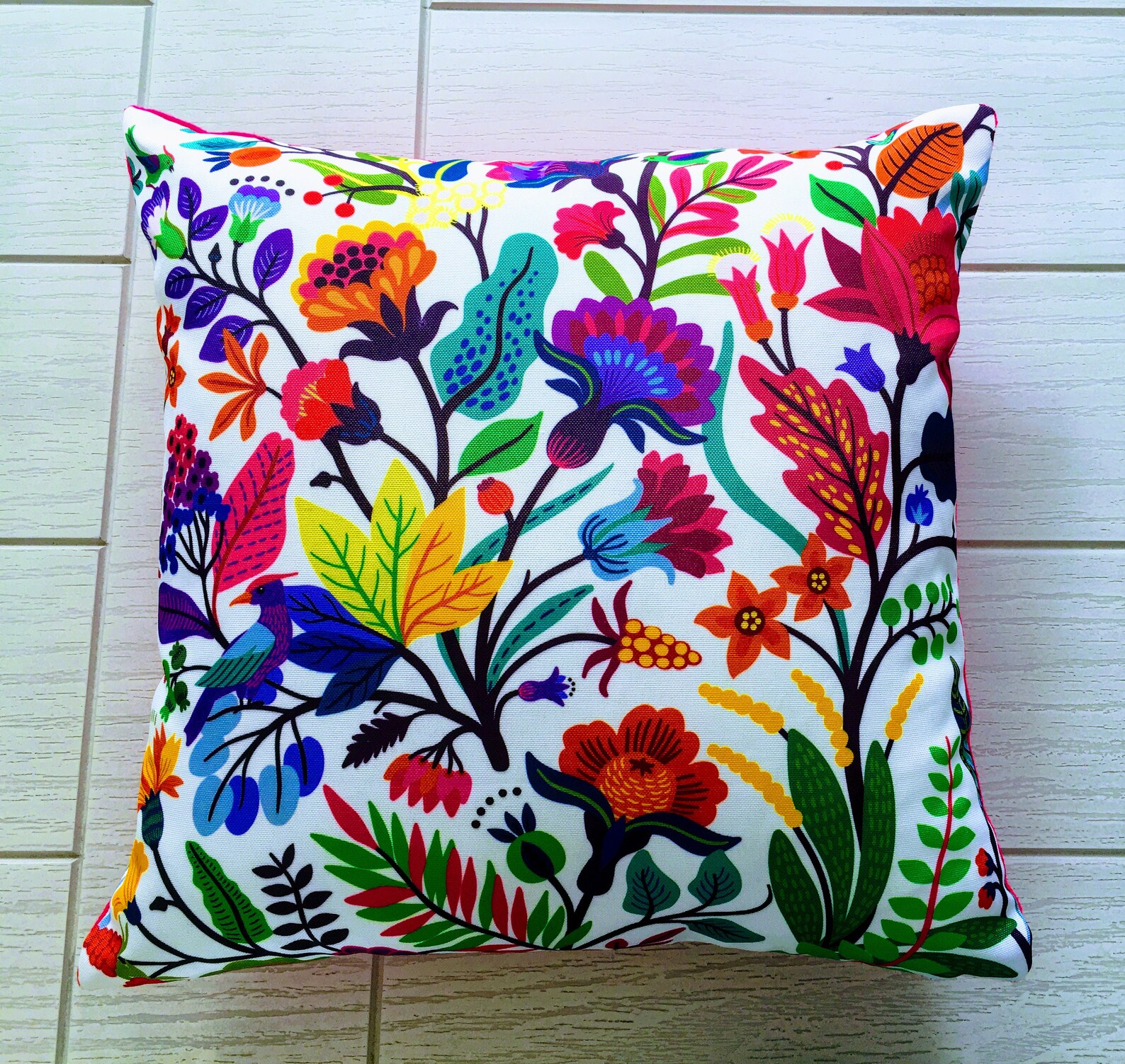 Mexican Pillow Cover Otomi Mexican cushion Cojines | Etsy