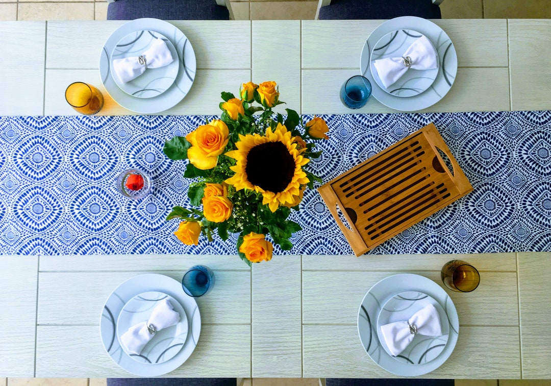 Mexican Table Runner, Talavera Table Runner, Mexican Decor, Boho Table ...