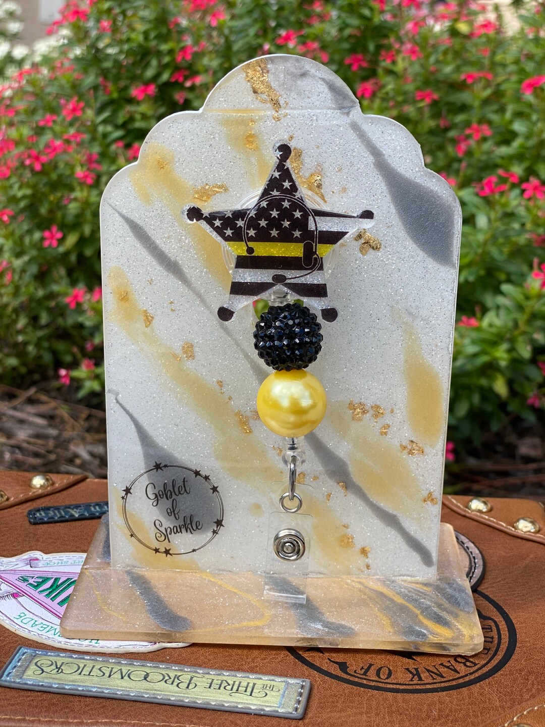 911 Operator - Dispatcher - Thin Yellow Line - Badge Reel - Custom ...