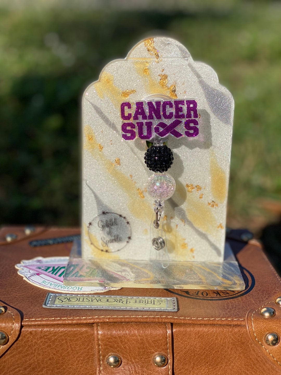 Cancer Sucks - F*ck Cancer - Cancer Awareness- Cancer Ribbon - Badge ...