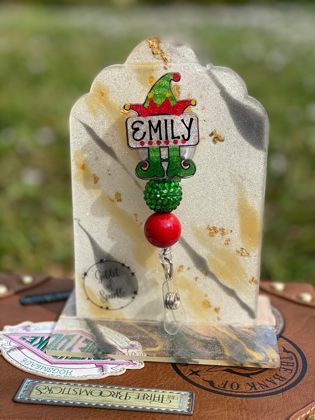 Christmas Badge Reel - Elf Name Badge - Elf Tag - Santas Helper ...