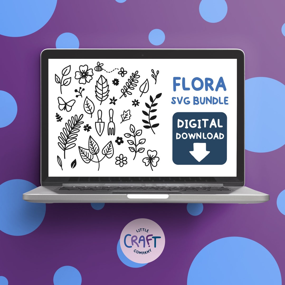 Hand-drawn Flora SVG Bundle for Cricut & Crafting - Instant Download ...