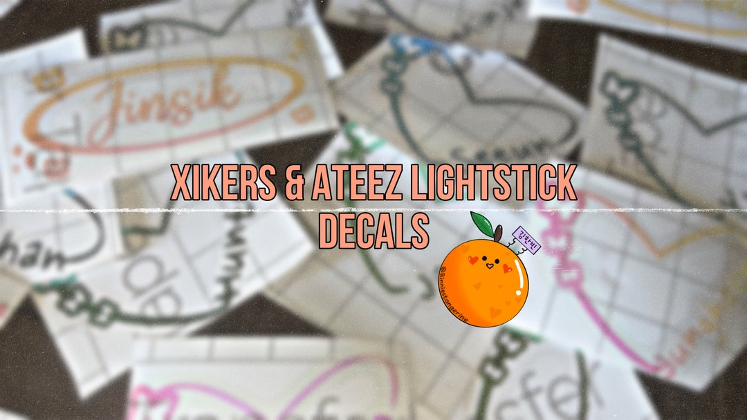 Xikers & Ateez Lightstick Decals | Custom Decals | Laptop | Phone | Car ...