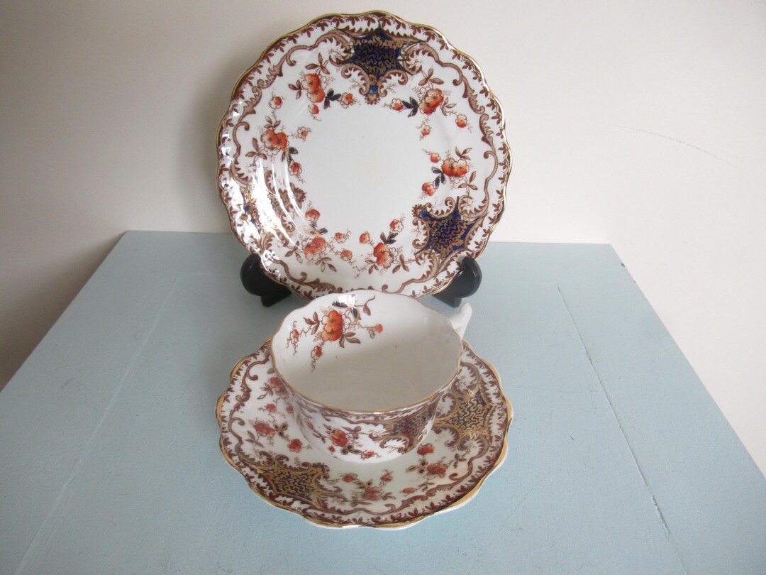 J.H.C & Co (longton) Wellington China Cup/saucer/plate Trios - Etsy