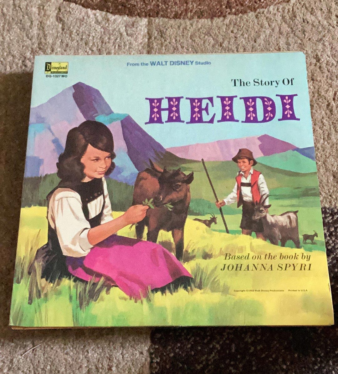 The Story of Heidi 1968 Disneyland Record - Etsy