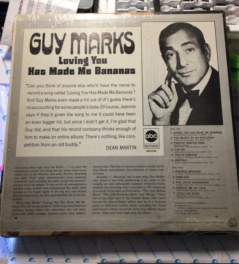 Guy Marks Loving You Has Made Me Bananas 1968 Comedy Record Album Vinyl ...