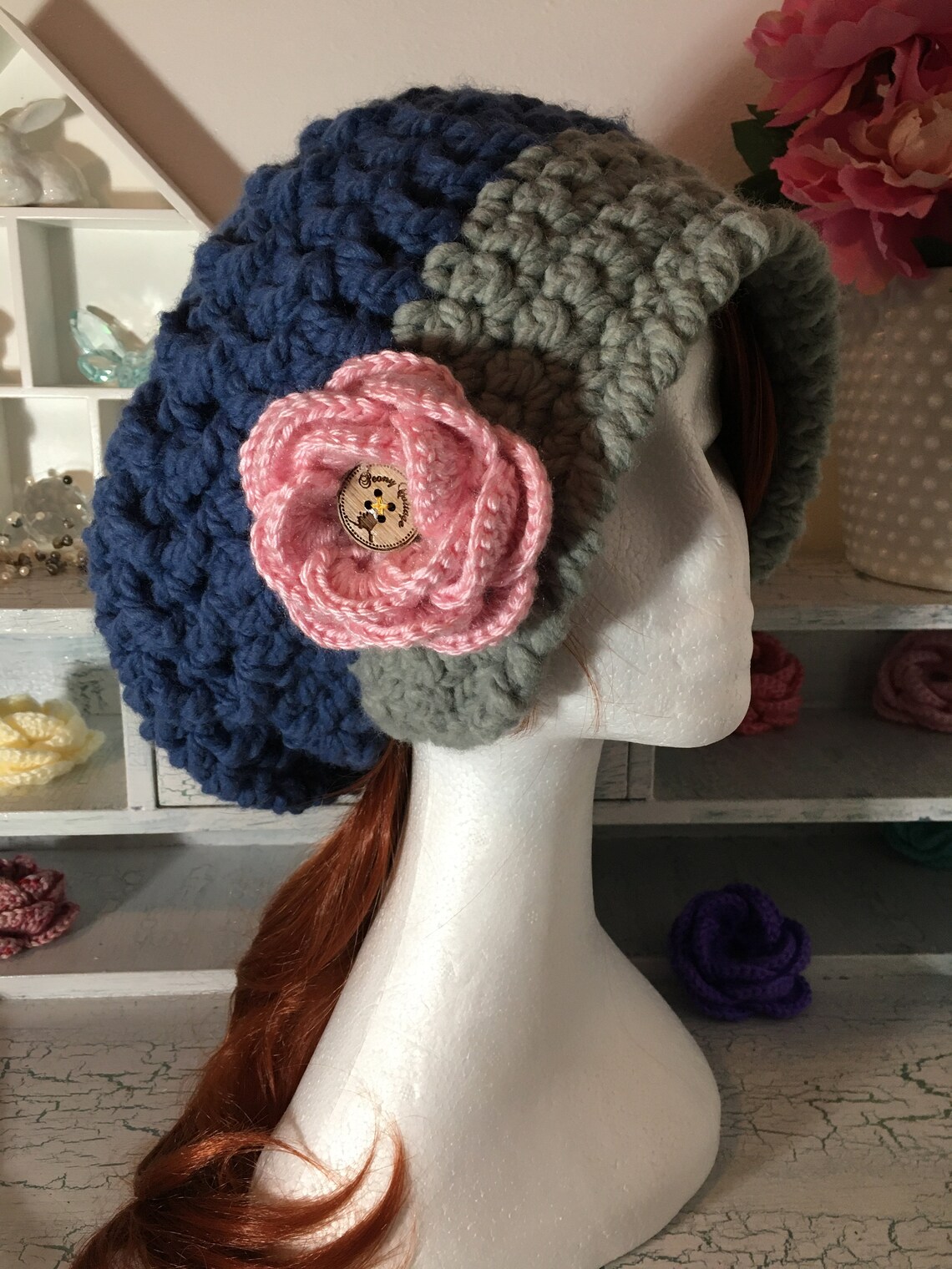 Wool Brimmed Slouch Hat | Etsy