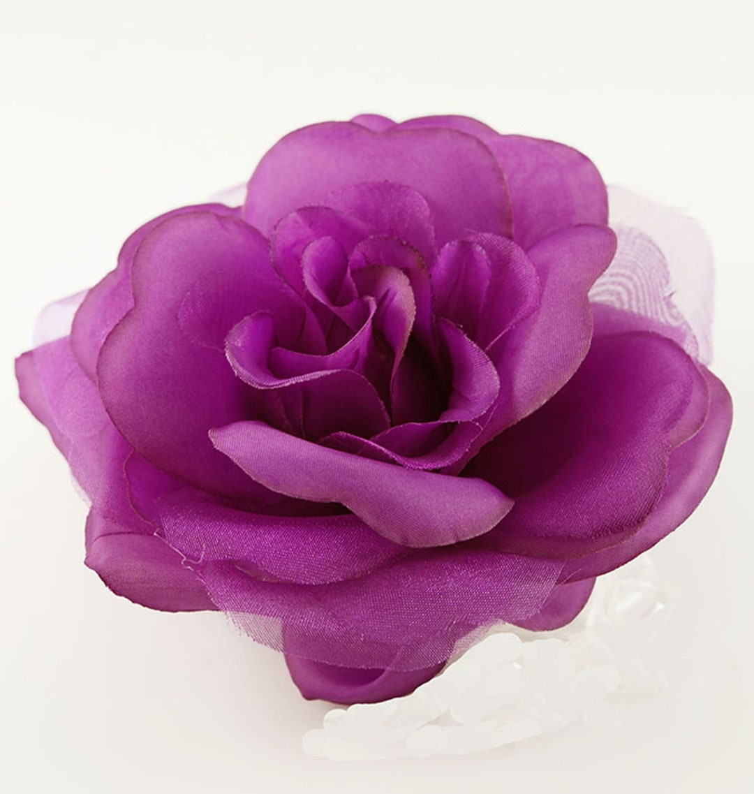Purple Rose Flower Brooch - Etsy